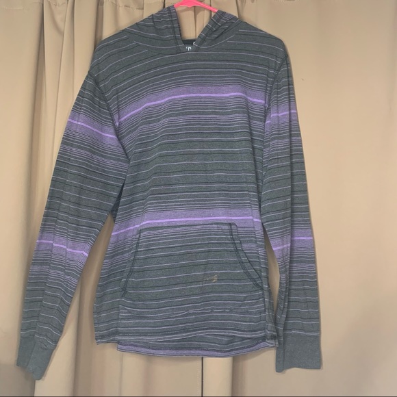 Micros | Shirts | Micros Mens Purple Long Sleeve Hoodie Shirt | Poshmark
